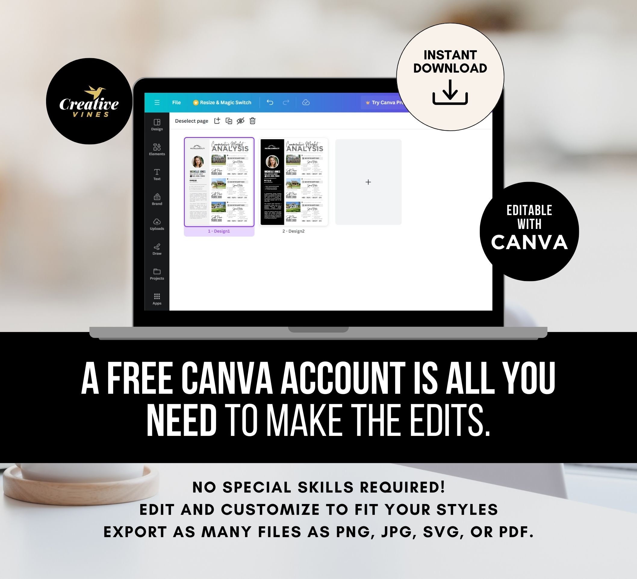 Comparative Market Analysis Real Estate CMA Template Listing ...