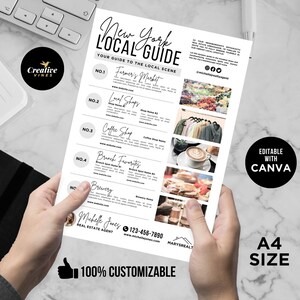 Real Estate Local Guide Flyer Template Around the Neighborhood Handout ...