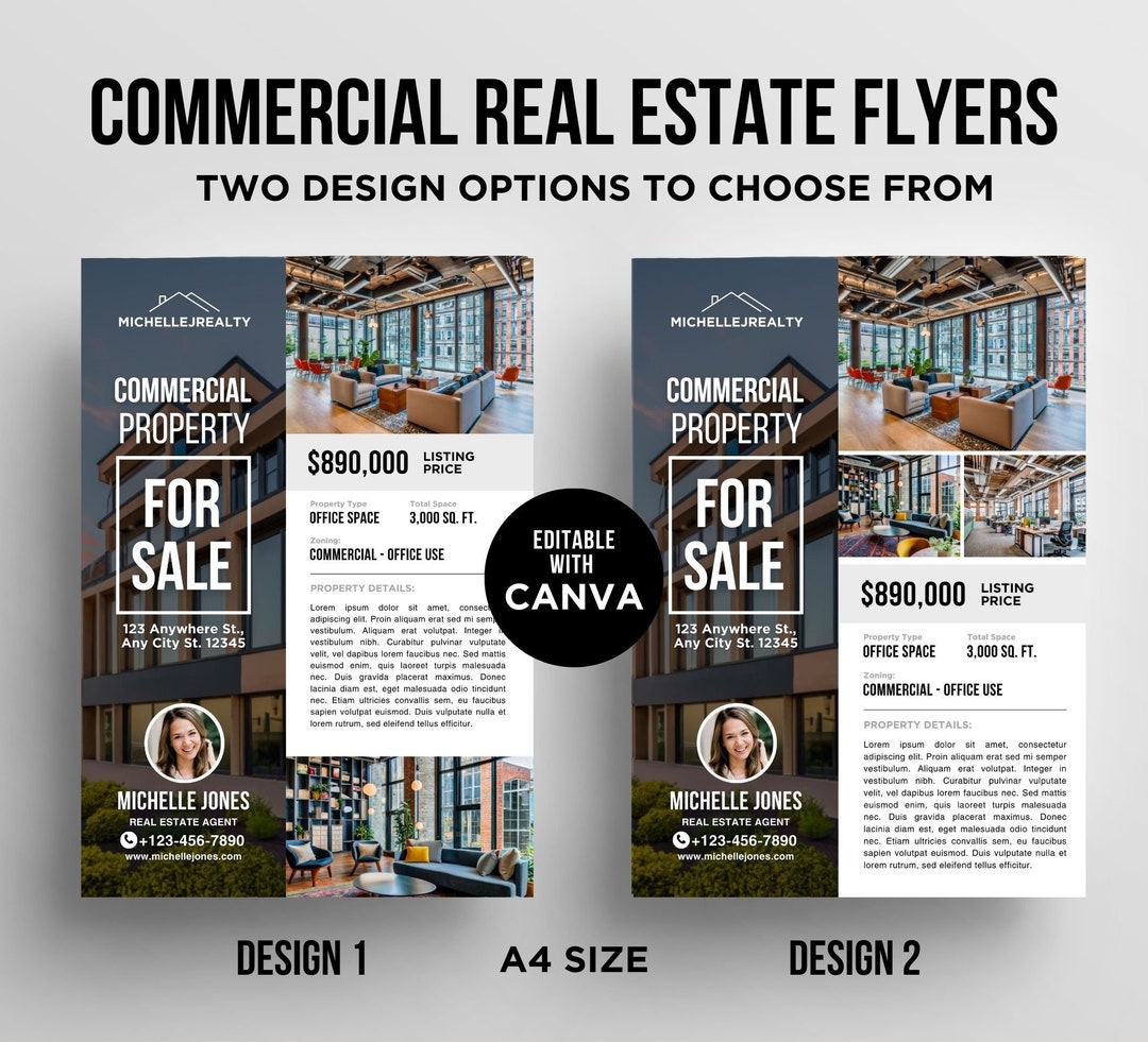 Commercial Property for Sale Flyers | Real Estate Agent Marketing Tool | Commercial Real Estate ...