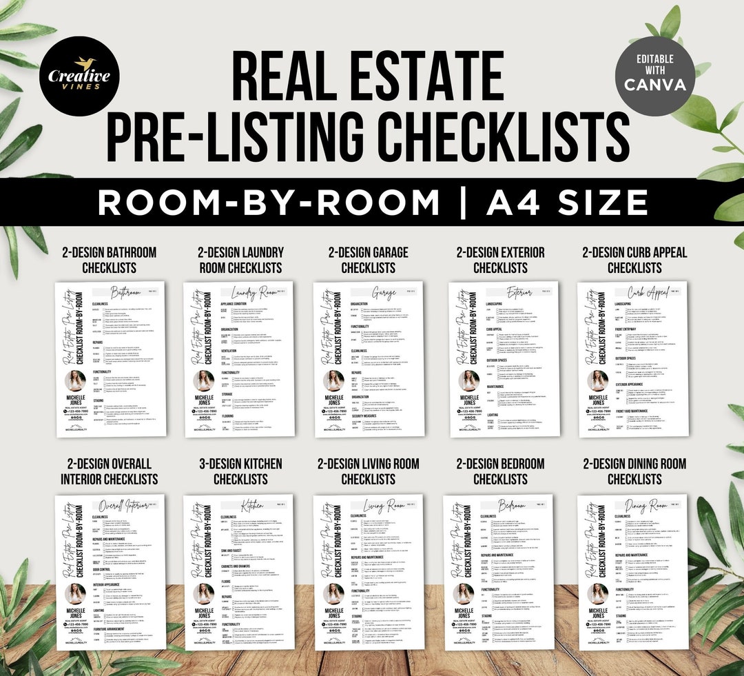 Real Estate Pre-listing Checklist Pre Listing Checklist for Home ...