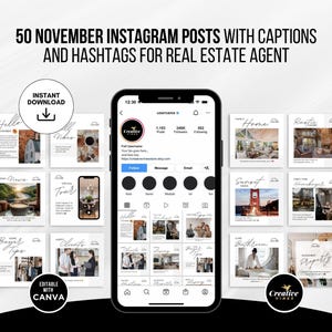 November Real Estate Posts With Captions November Realtor Social Media ...