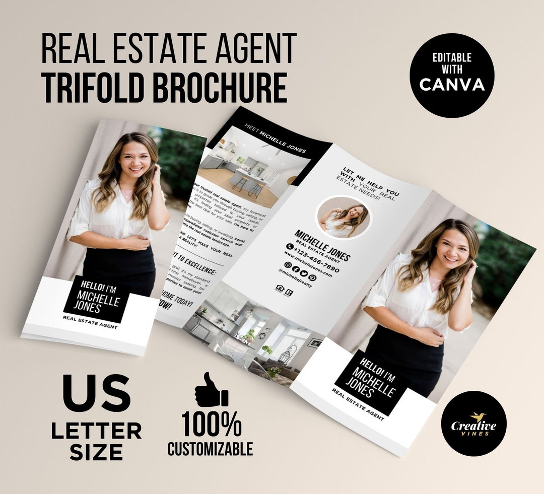 Real Estate Tri-fold Brochure, Introduction Brochure for Real Estate ...