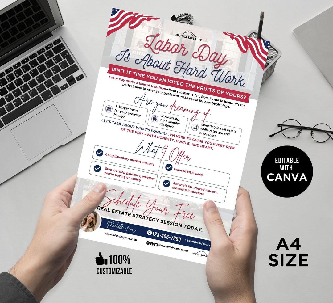 2025 Real Estate Labor Day Flyer Realtor Labor Day Flyer Realtor ...