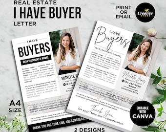 I Have a Buyer Real Estate Flyer, Real Estate Marketing Letter, Mailer ...
