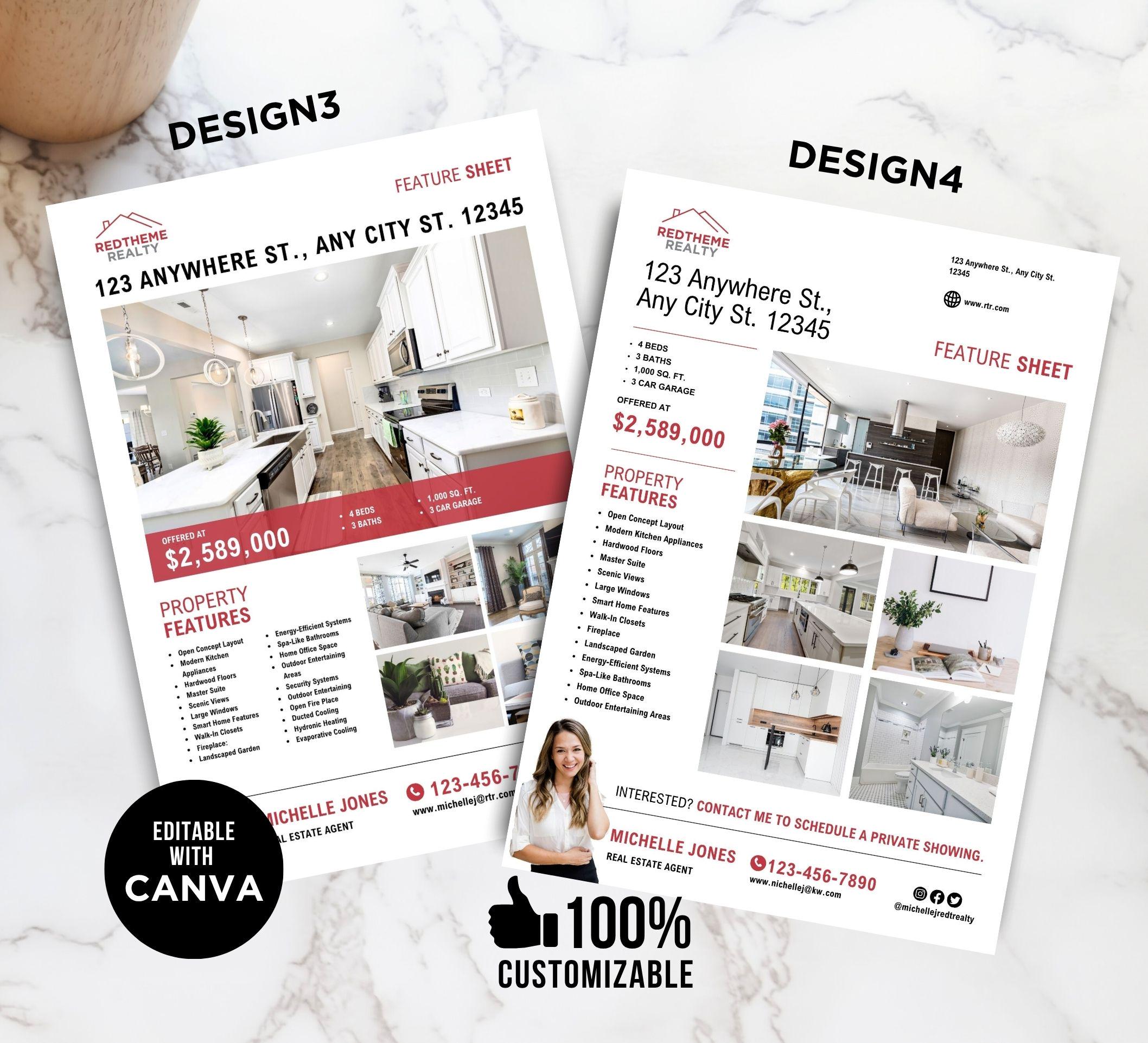KW Keller Williams Home Feature Sheet Flyer Home Feature Sheet, for ...