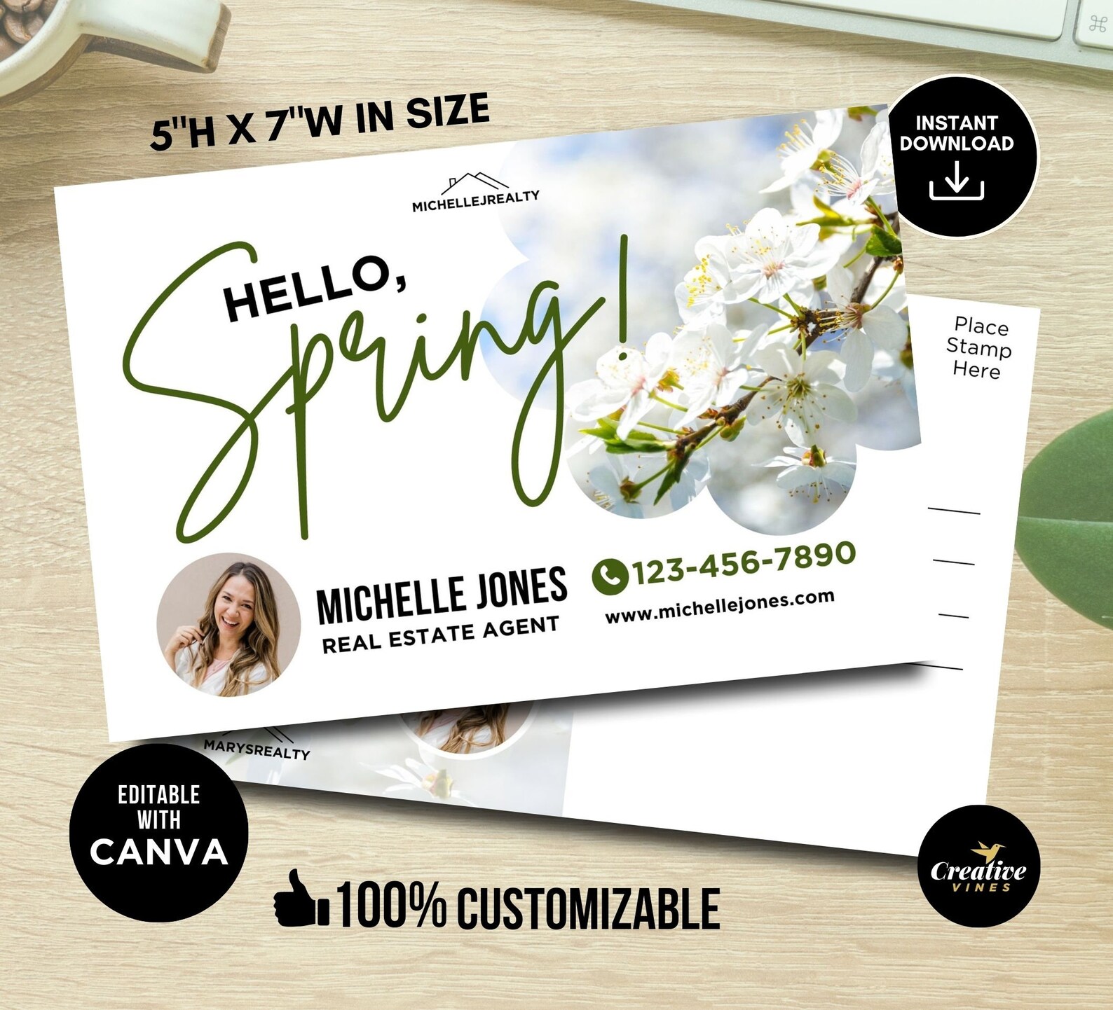 Real Estate Spring Postcard, Spring Real Estate Postcard, Realtor ...
