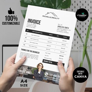 Editable Invoice Template Editable Business Template, Small Business ...