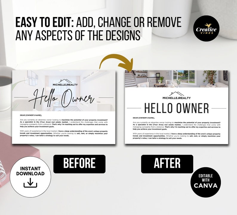 Real Estate Absentee Owner Postcard Absentee Postcard Real Estate ...