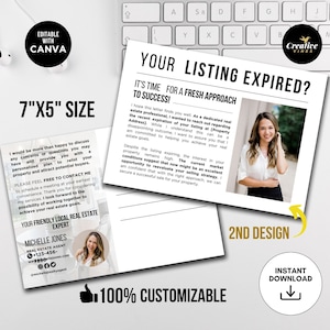 Expired Listing Postcard, Listing Expired, Real Estate Marketing, Real ...