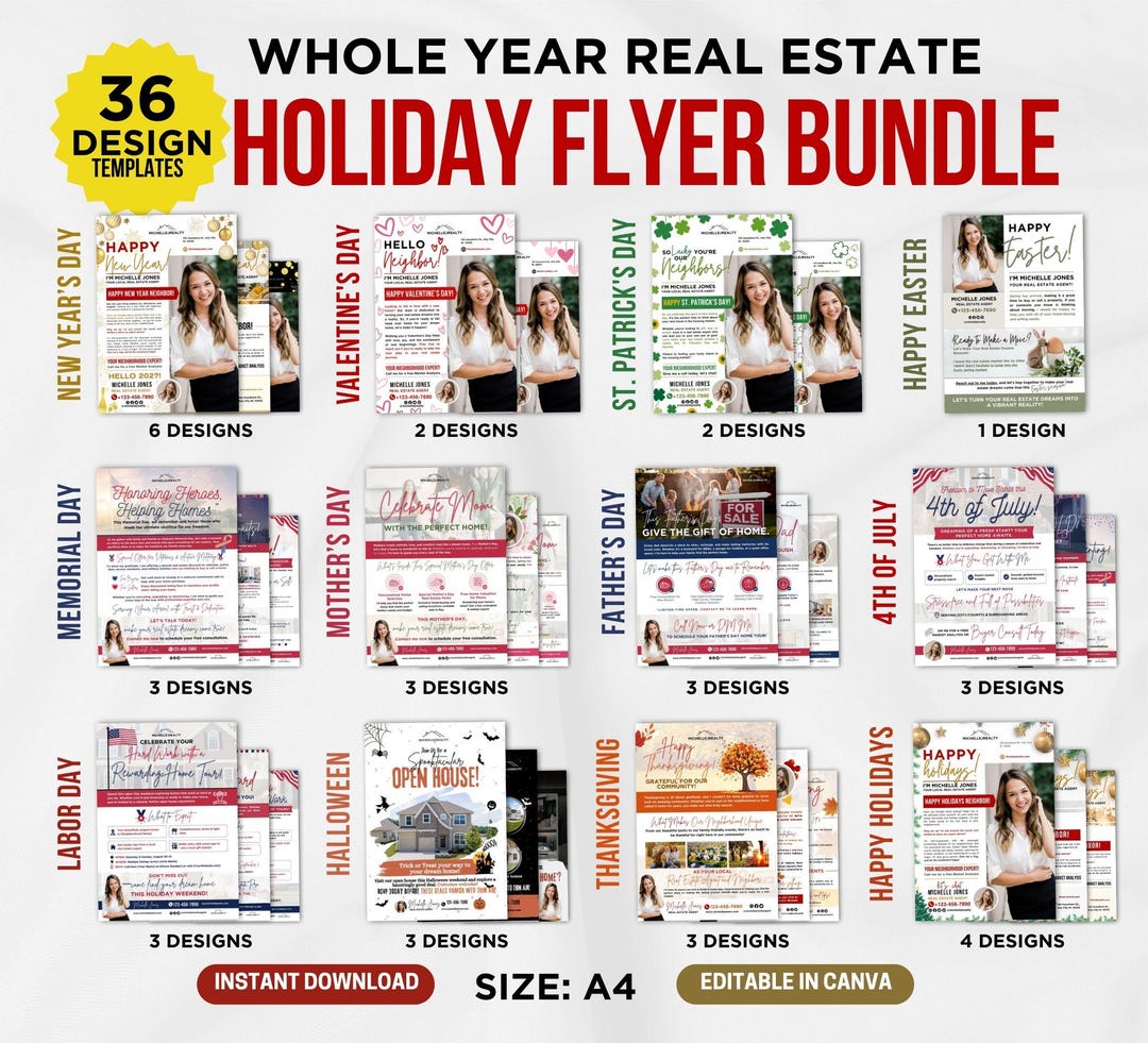 Real Estate Holiday Flyers Holiday Real Estate Flyers Happy Holidays ...