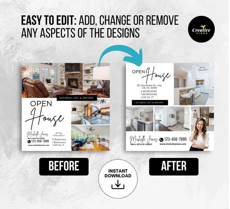 250 Open House Social Media Posts Real Estate Open House Instagram ...