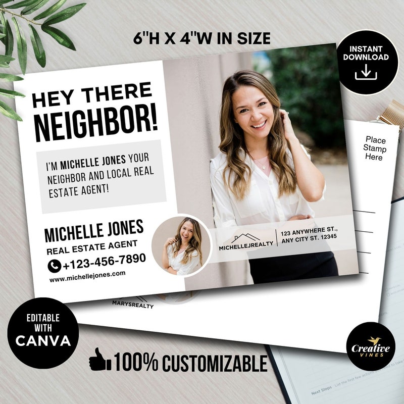 Realtor Postcards - Etsy