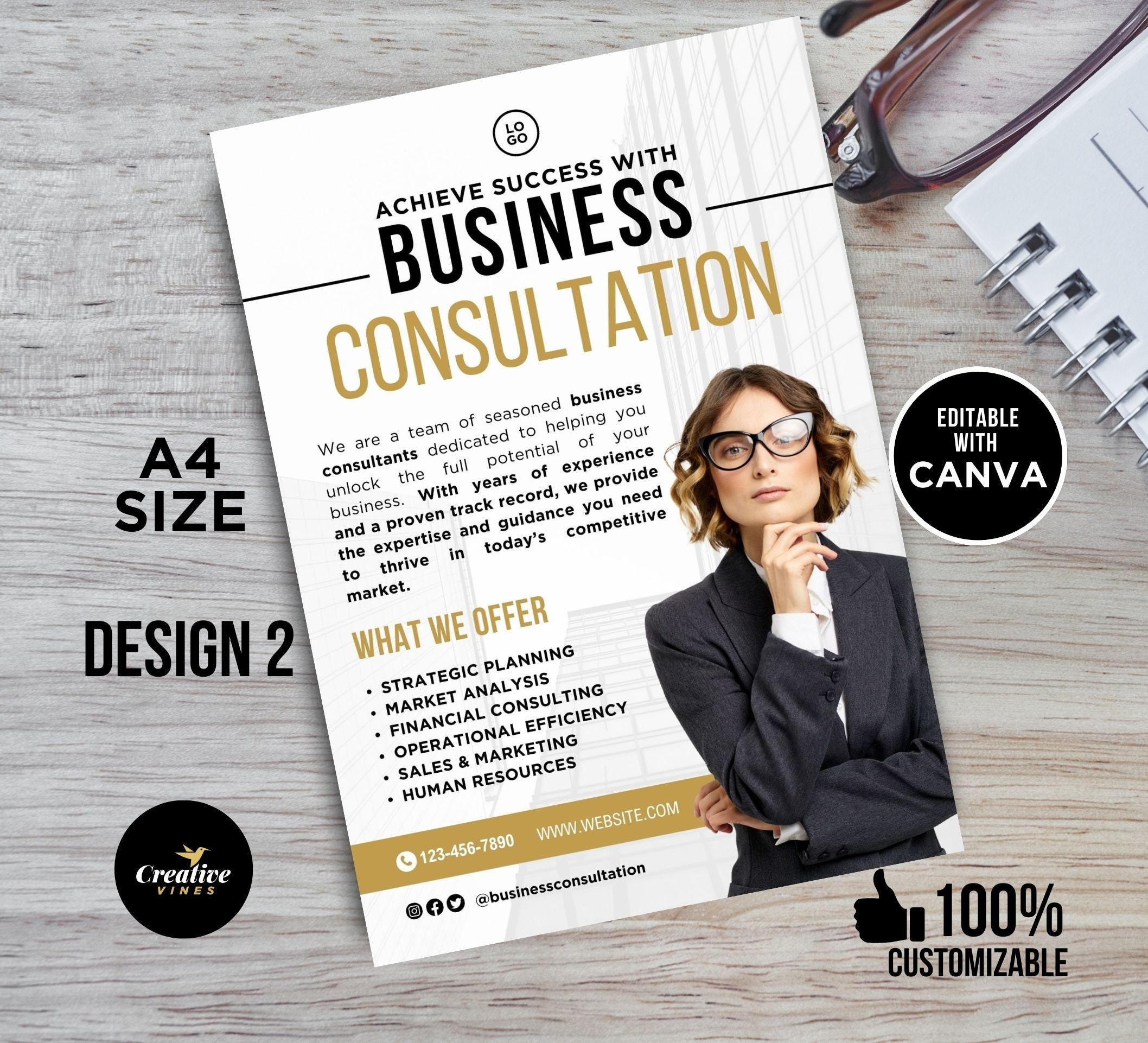 Business Consultation Flyer, Business Flyer, Female Entrepreneur ...