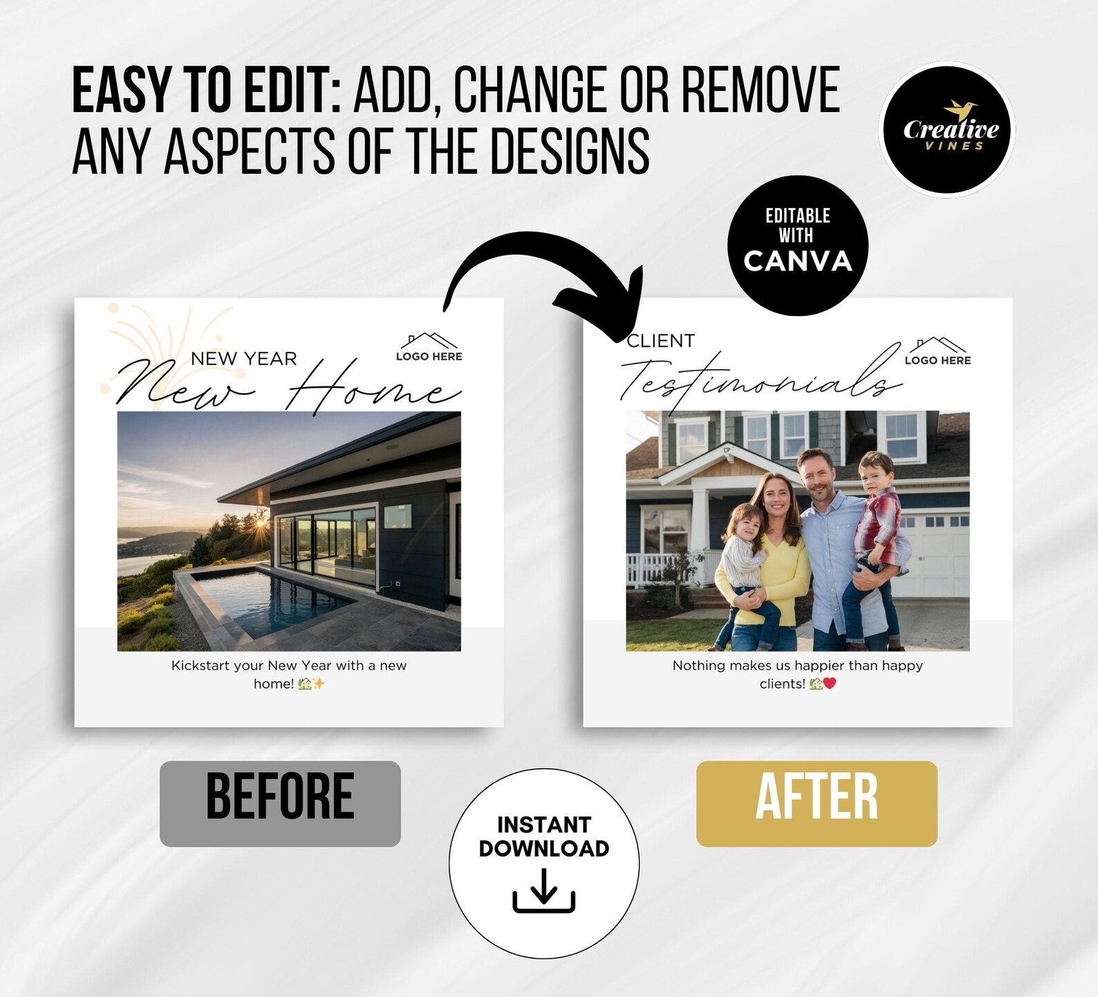 2026 January Real Estate Agent Social Media Posts With Captions and ...