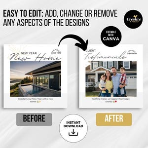 2026 January Real Estate Agent Social Media Posts With Captions and ...