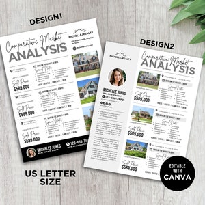 Real Estate CMA Flyer Comparative Market Analysis Flyer CMA Packet Real ...