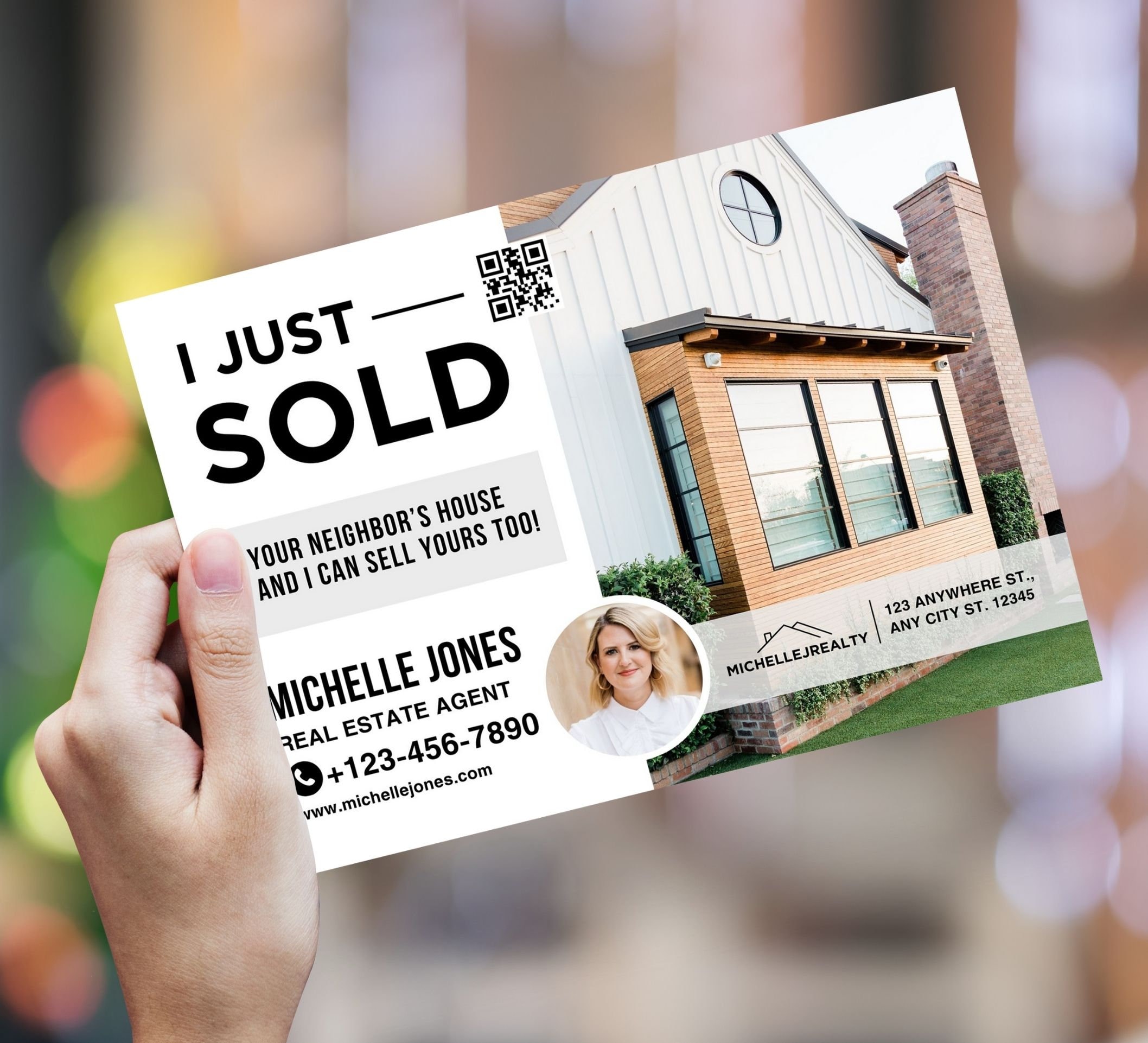 I Just Sold Your Neighbors House, Real Estate Just Sold Postcard, Real ...