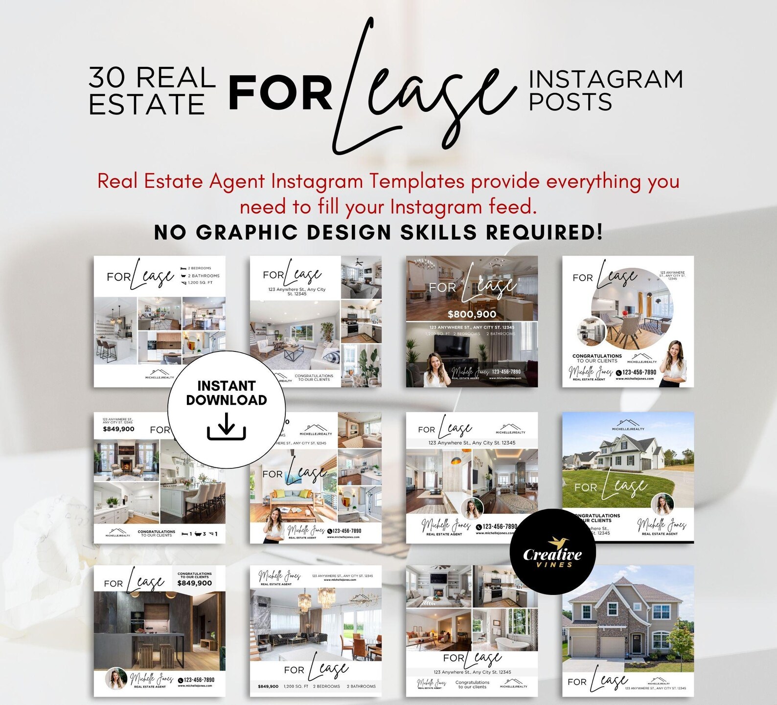 120 for Lease Real Estate Instagram Posts House for Rent Instagram Post ...