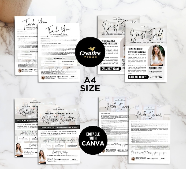 Real Estate Prospecting Letter, Prospecting Letter Bundle, Real Estate ...