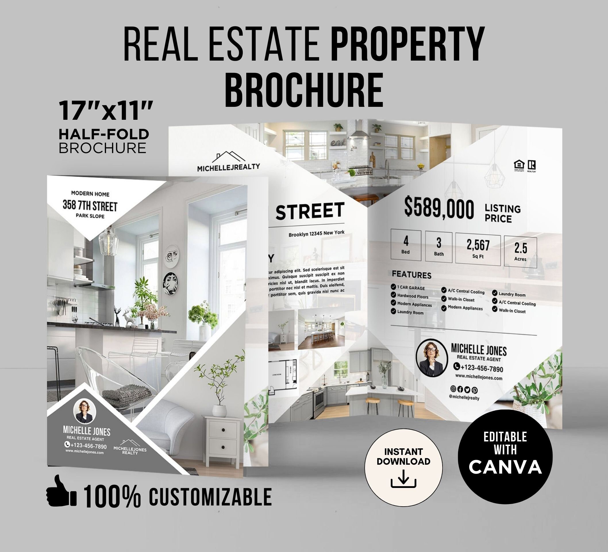 Luxury Real Estate Property Brochure Real Estate Brochure Modern ...