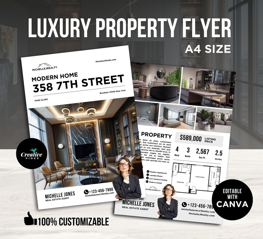 Real Estate Property Flyer Real Estate Listing Flyer Real Estate ...