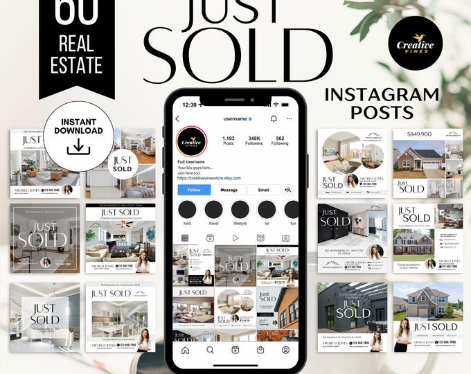 20 Just Sold Instagram Posts, Just Sold Social Media Posts, Real Estate ...