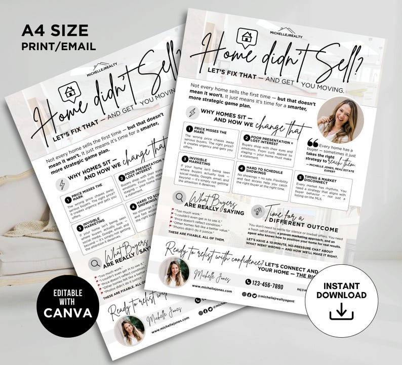 Real Estate Expired Listing Flyer Expired Listing Letter, Real Estate ...