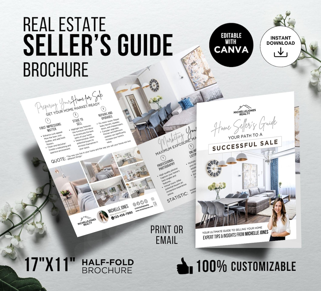Home Seller Guide Brochure for Realtors Real Estate Home Seller Guide ...