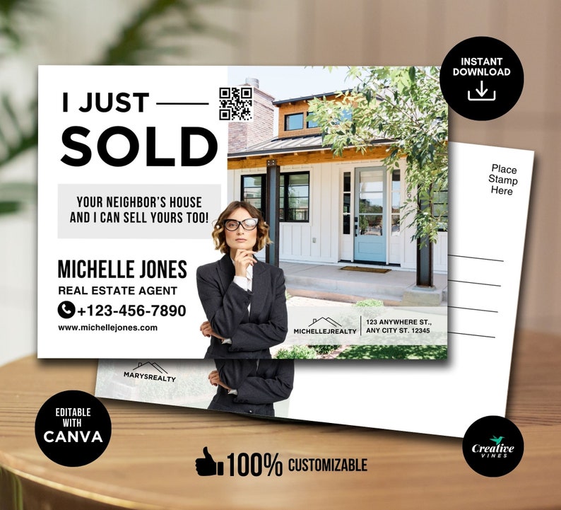 I Just Sold Your Neighbors House Postcard, Just Sold Postcards Real ...