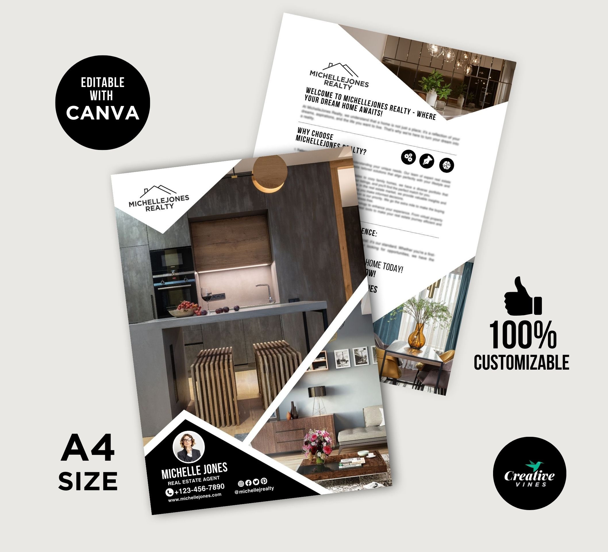 Real Estate Introduction Flyer Impress Your Clients and Boost Sales ...