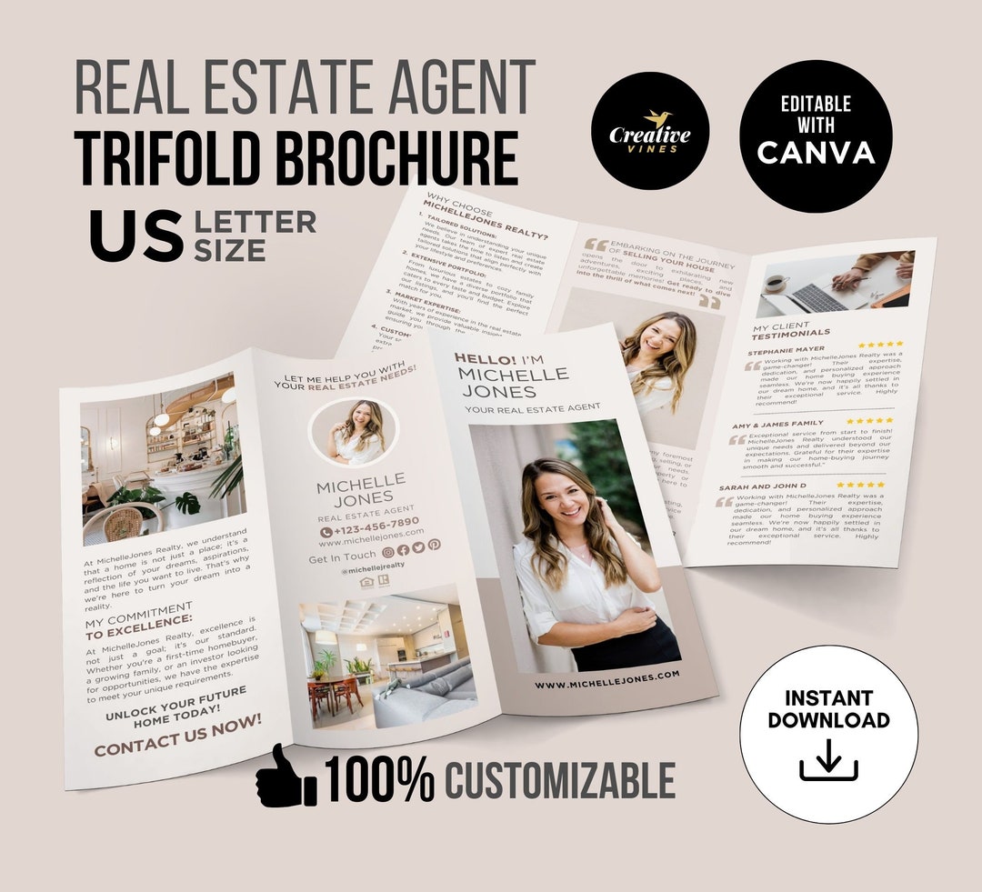 Real Estate Brochure Real Estate Introduction Brochure, Agent Brochure ...