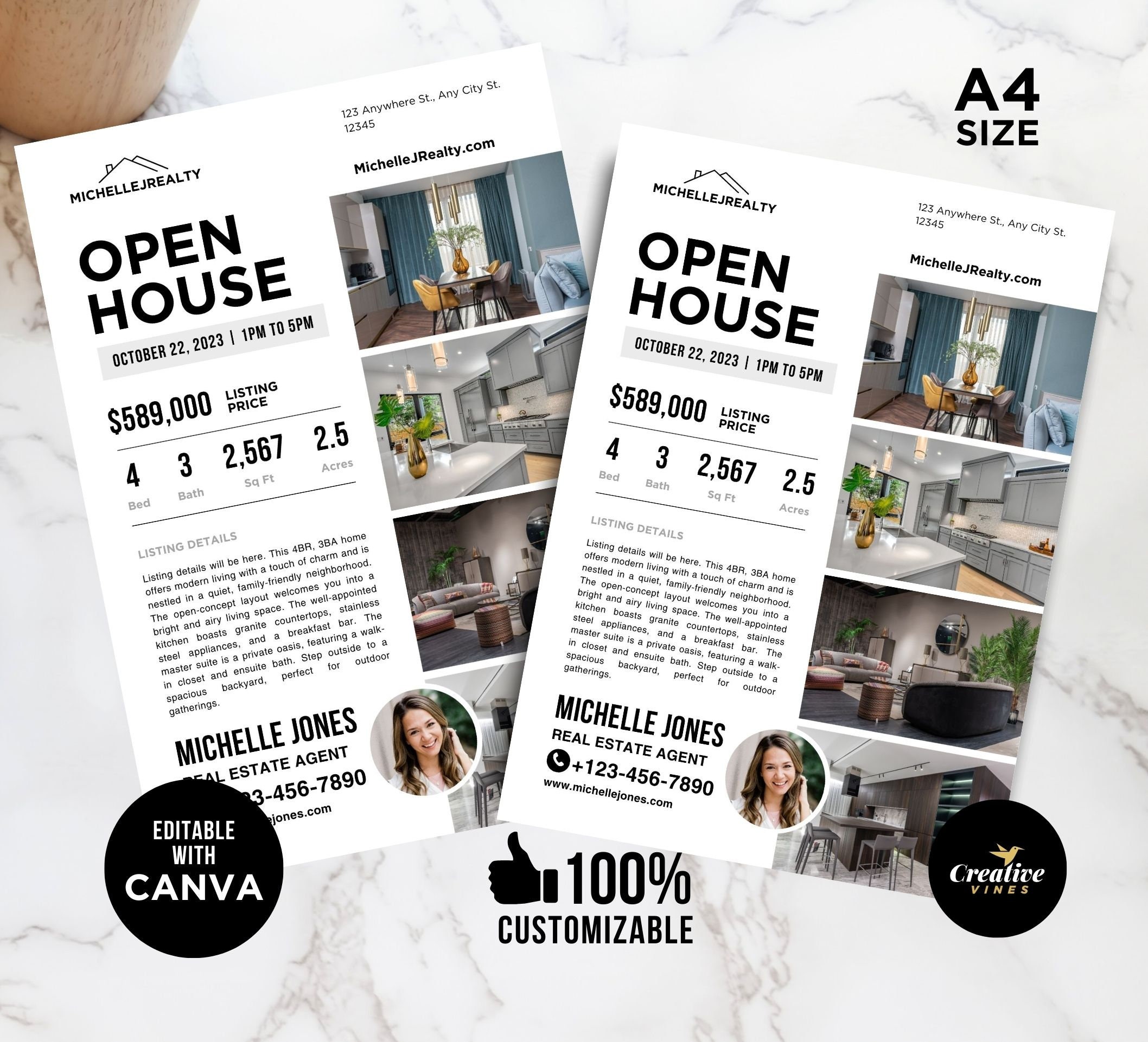 Open House Sign in Sheet Welcome Sign Open House Flyer Realtor Open ...