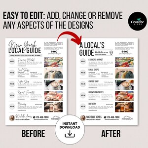 Real Estate Local Guide Flyer Template Around the Neighborhood Handout ...