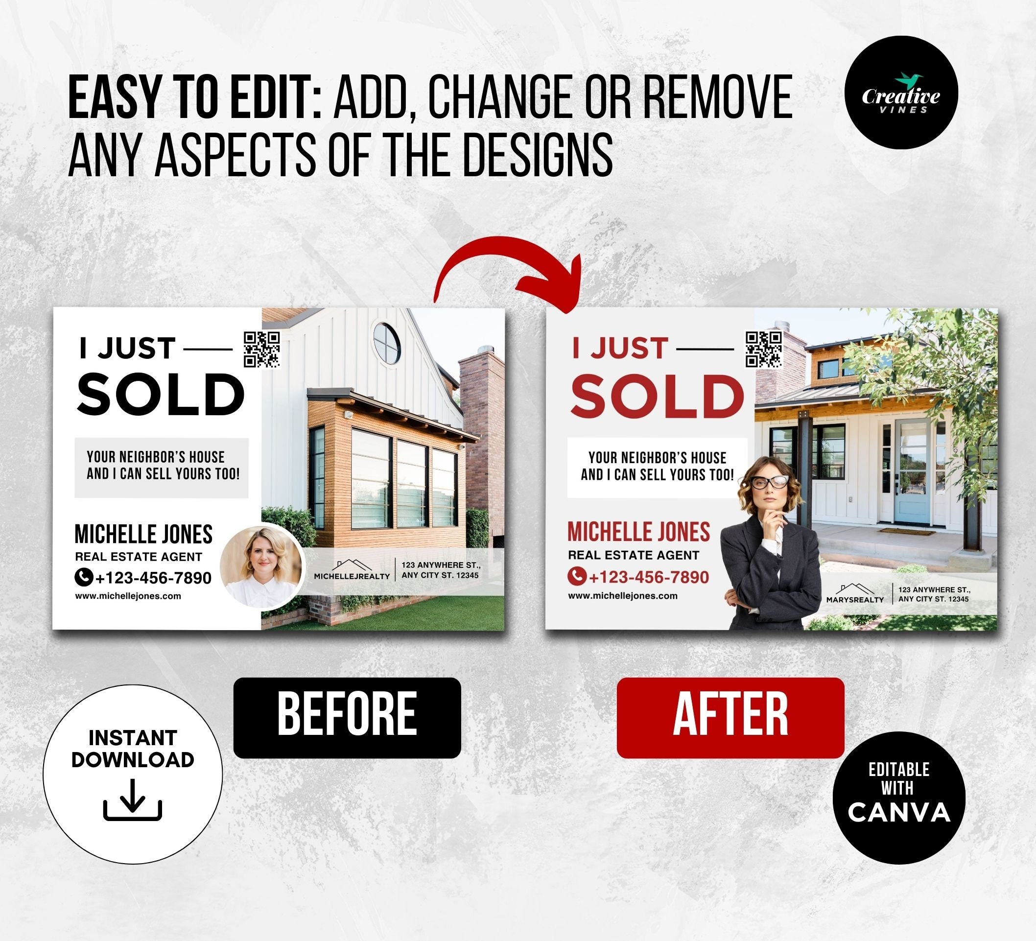 I Just Sold Your Neighbors House, Real Estate Just Sold Postcard, Real ...