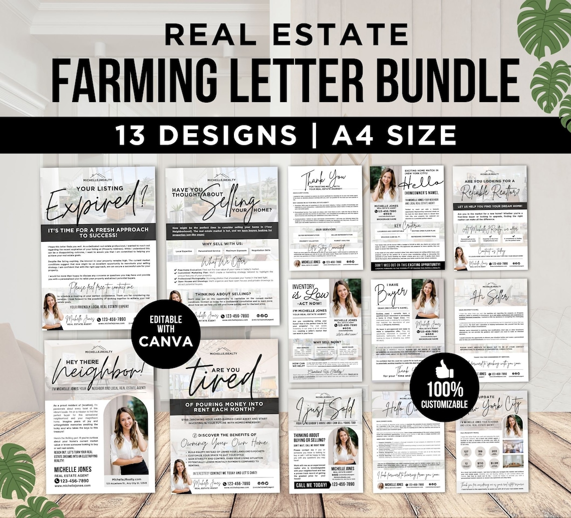 Real Estate Prospecting Letter, Prospecting Letter Bundle, Real Estate ...