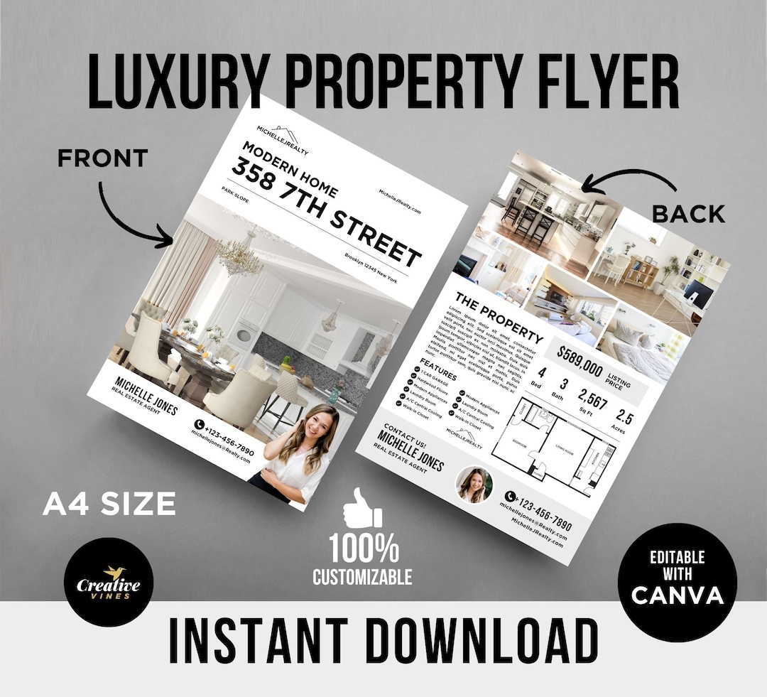 Luxury Property Brochure, Real Estate Flyer, Real Estate Marketing ...