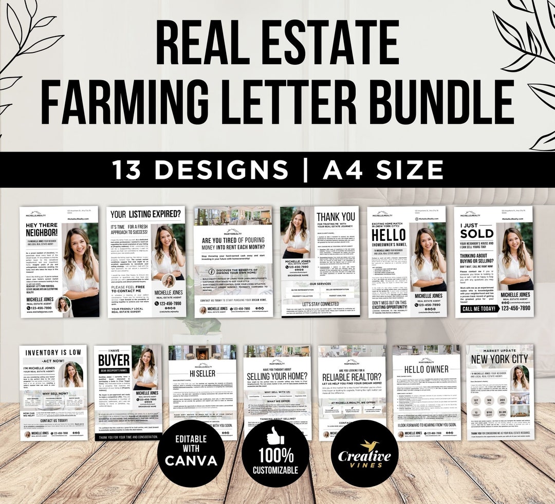 Real Estate Marketing Letter Bundle Real Estate Marketing Template ...