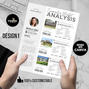 Comparative Market Analysis Real Estate CMA Template Listing ...