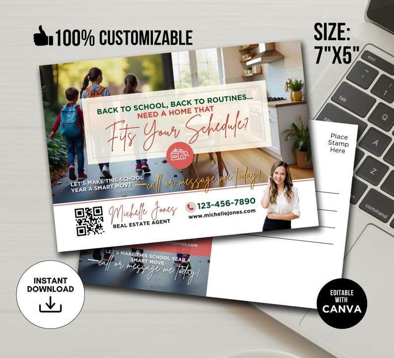 Real Estate Back to School Postcard Real Estate Back to School Postcard ...