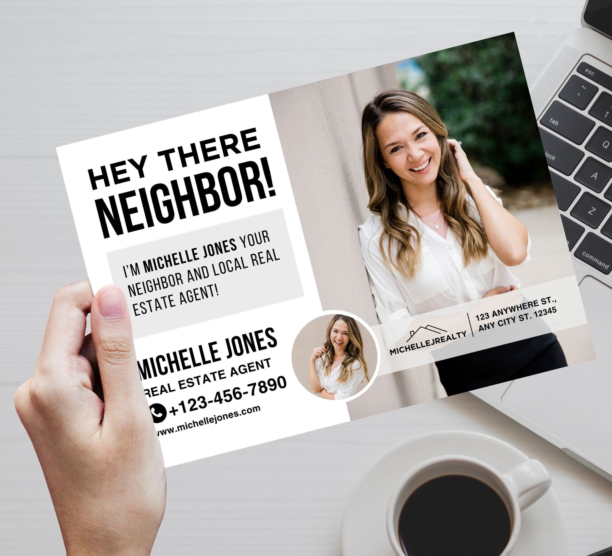 Real Estate Marketing, Hello Neighbor Postcard, Real Estate Postcard ...