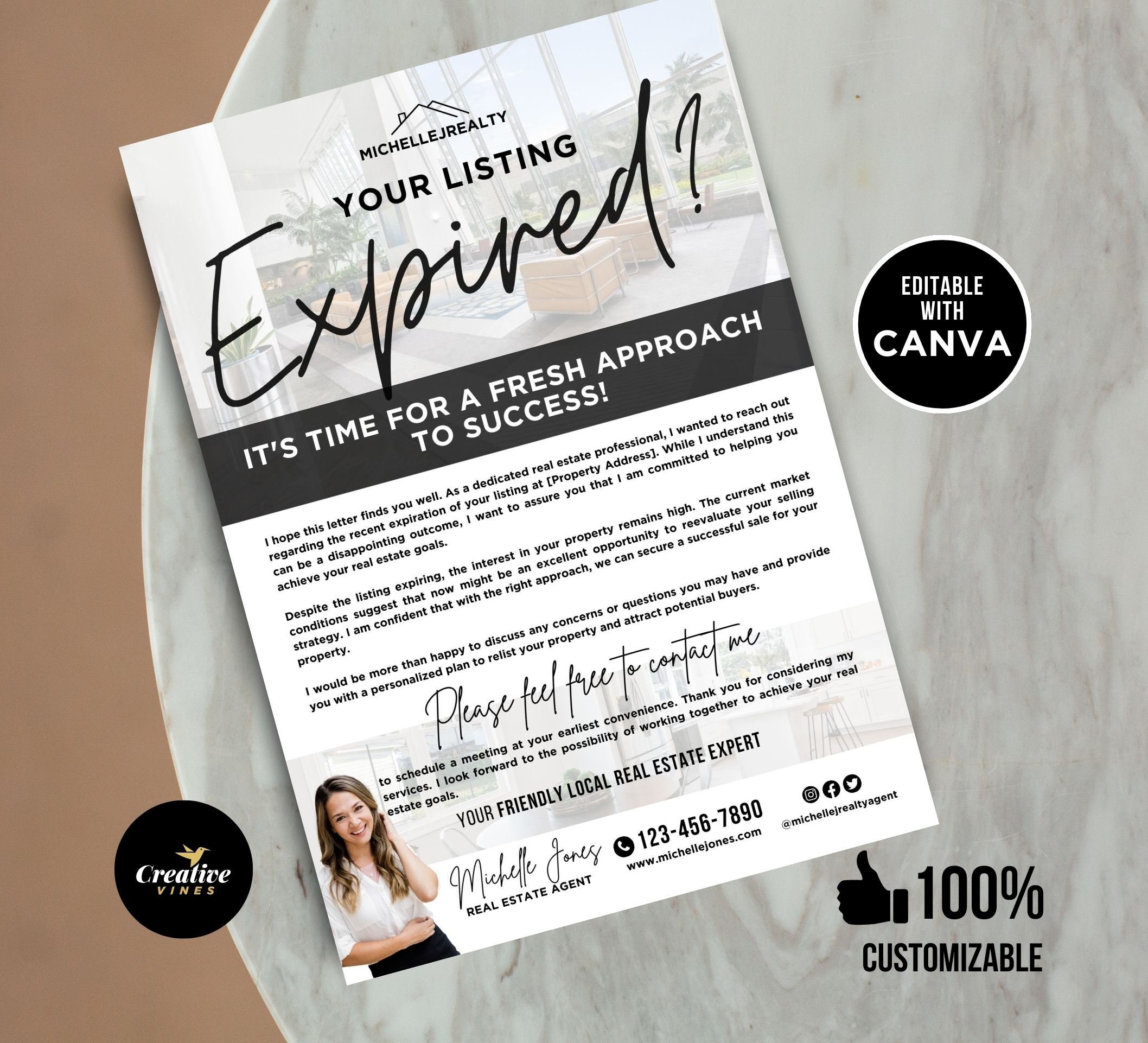 Real Estate Expired Listing Flyer, Expired Listing FSBO Letter Expired ...