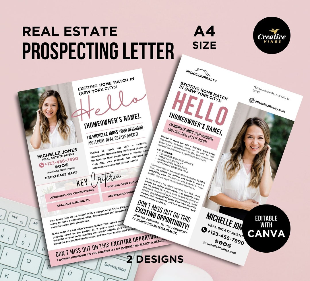 Real Estate Prospecting Letter, Hello Neighbor, Realtor Letter to ...