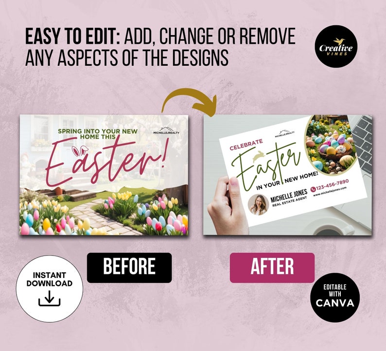 Real Estate Happy Easter Postcard Happy Easter Real Estate Postcard ...