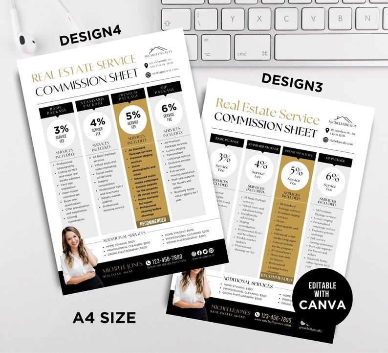 Real Estate Commission Template Real Estate Commission Sheet Real ...