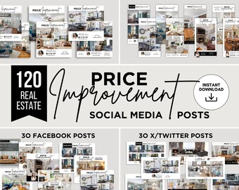 Real Estate Marketing Template - Instagram Post - Price Reduction - Etsy