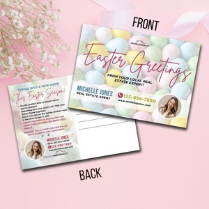 Real Estate Happy Easter Postcard, Hello Spring Greetings, Farming ...
