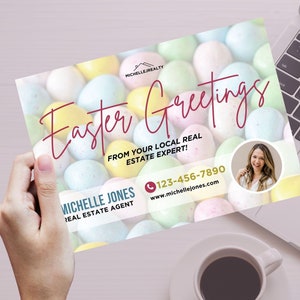 Real Estate Happy Easter Postcard, Hello Spring Greetings, Farming ...