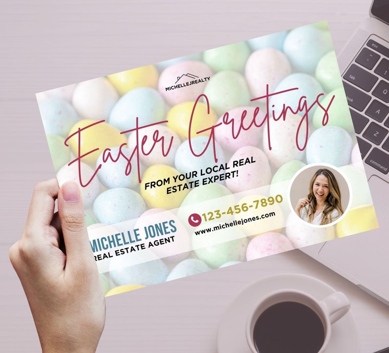 Real Estate Happy Easter Postcard, Hello Spring Greetings, Farming ...
