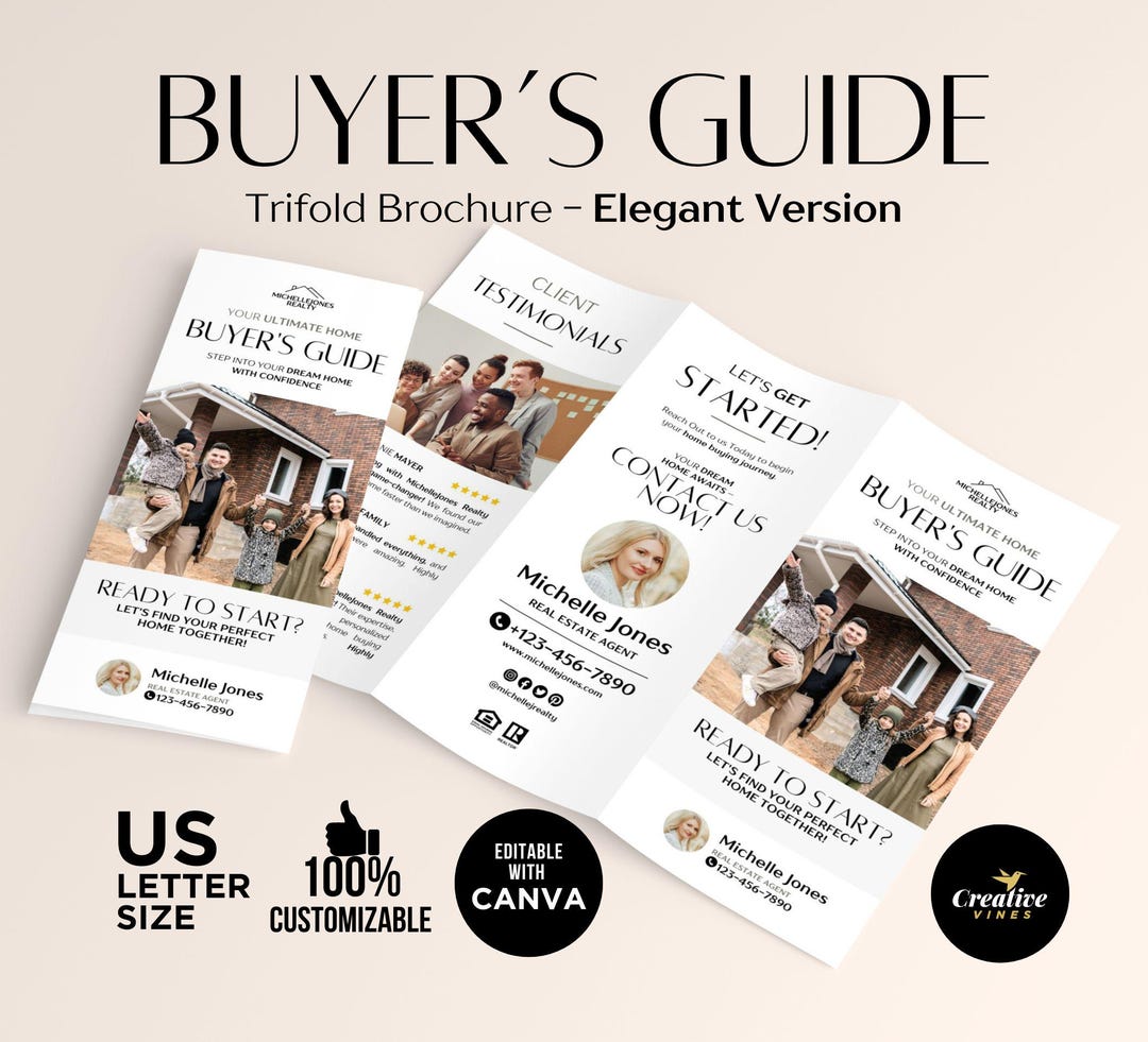 Home Buyers Guide Brochure Home Buyers Guide Trifold Brochure Real ...
