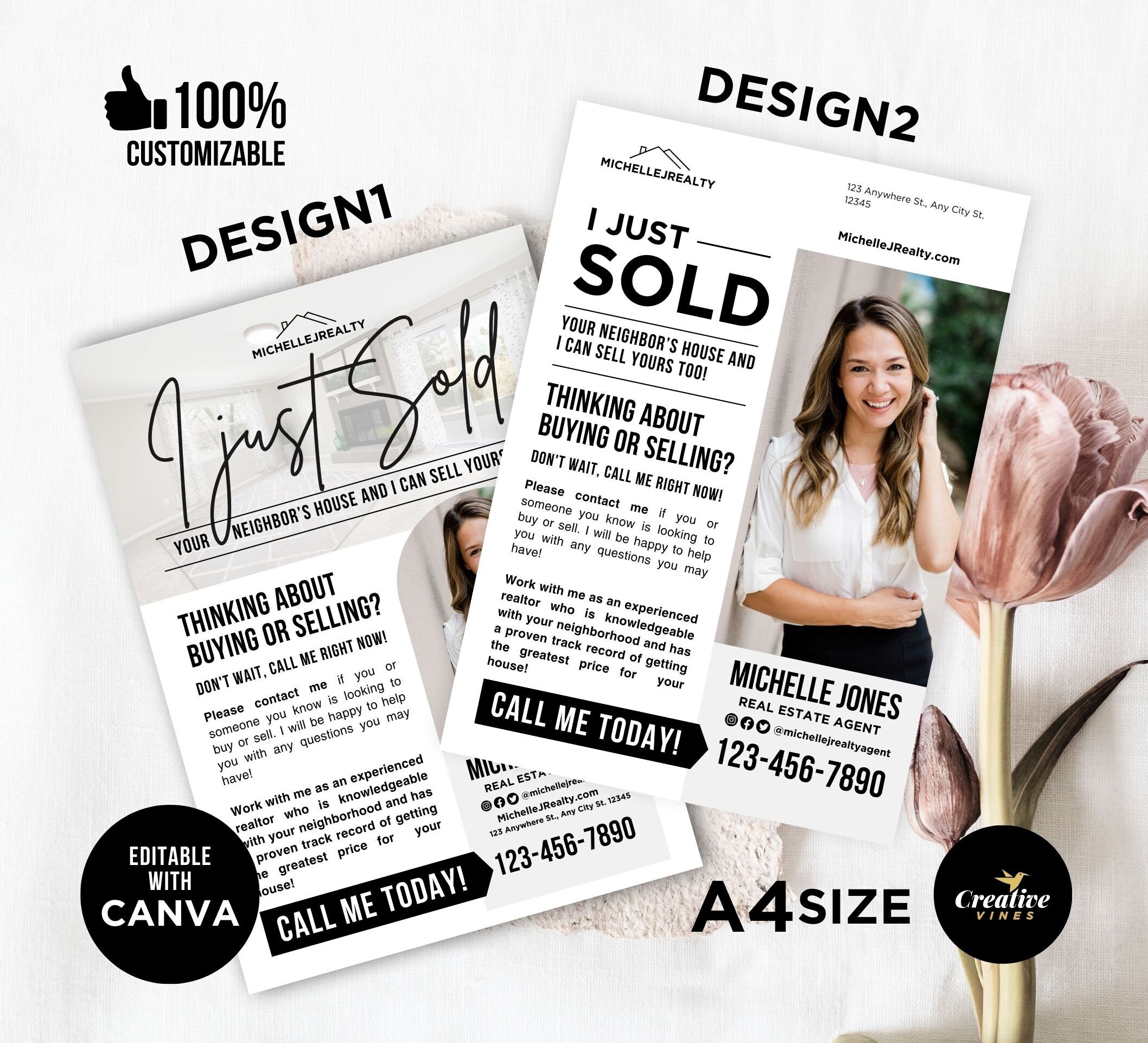 Just Sold Letter I Just Sold Your Neighbors House Flyer, Real Estate ...